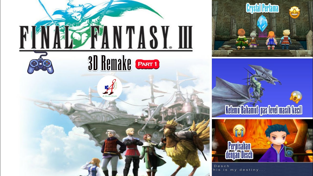 Main Final Fantasy III (3D Remake) Part 1 - YouTube