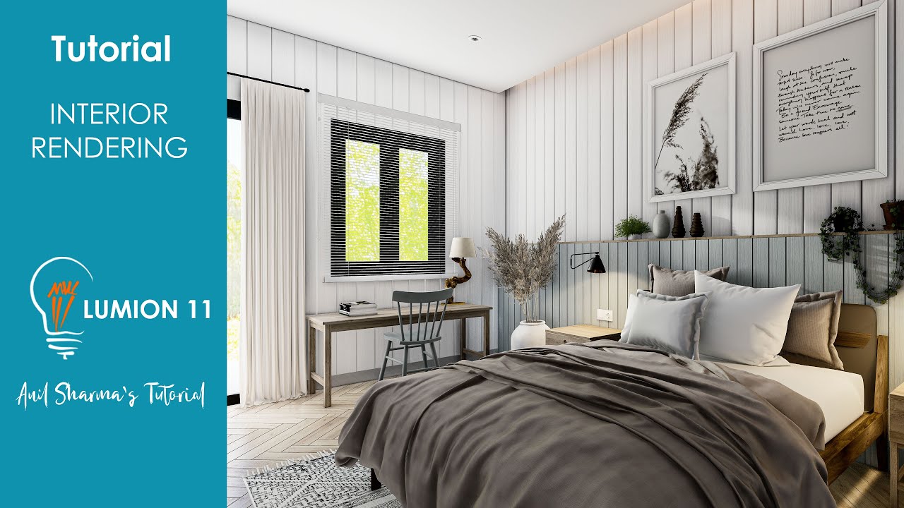 REALISTIC INTERIOR RENDERING TUTORIAL IN LUMION 11.5 - YouTube