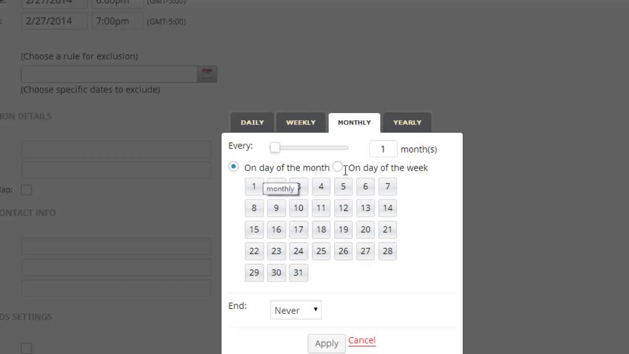 Add CalPress Calendar Events - YouTube