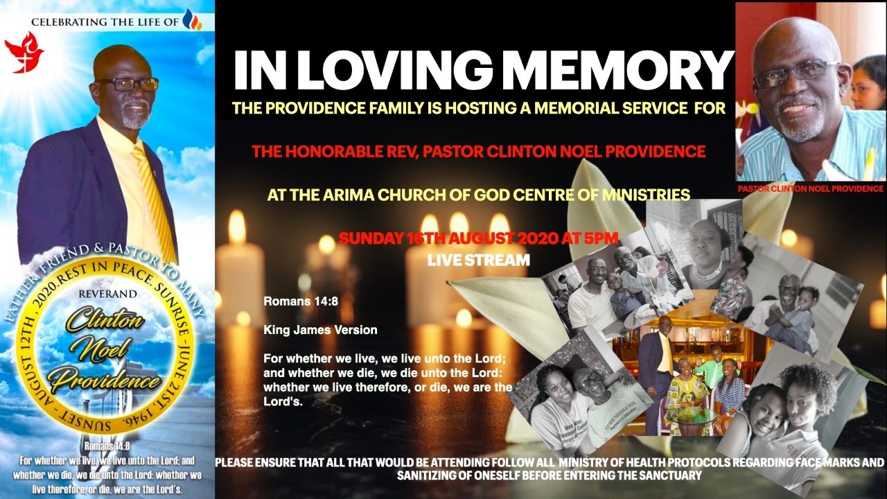 In Loving memory of Pastor the Rev. Clinton Noel Providence - YouTube