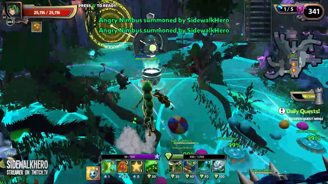 Slimes and Angry Nimbus - Nimbus Reach - Chaos 7 - Dungeon Defenders 2 ...