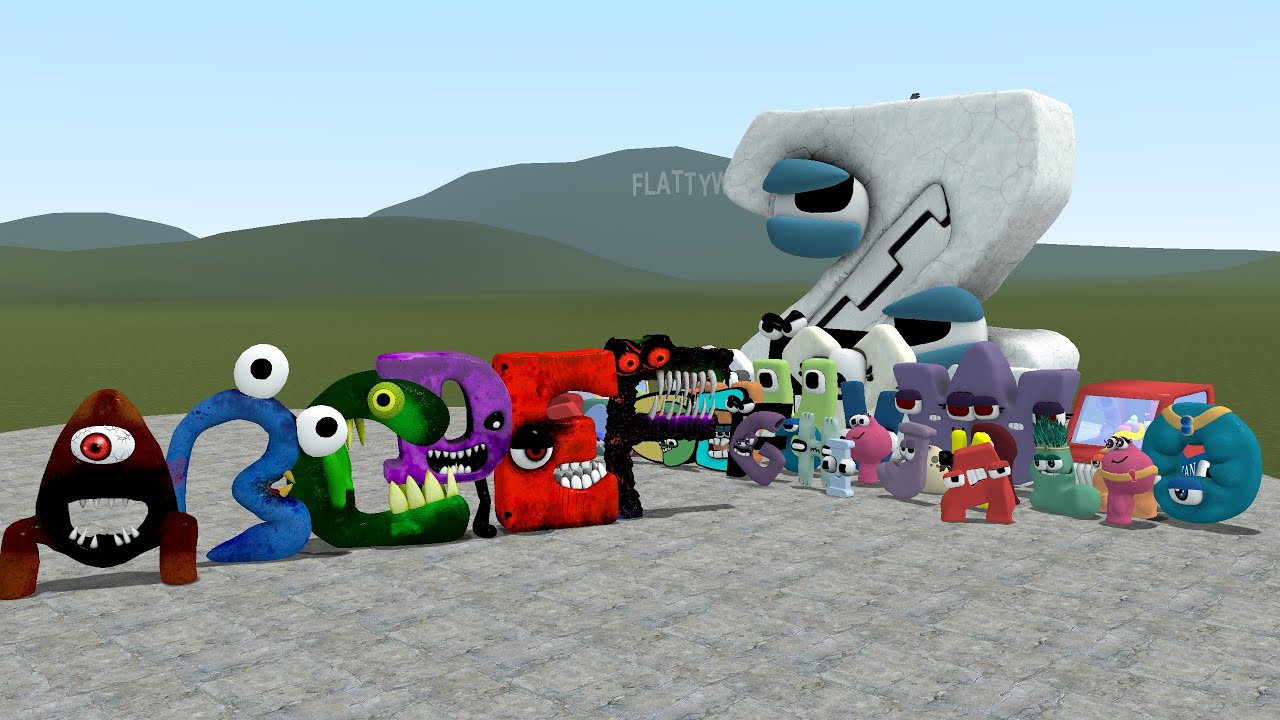 NIGHTMARE ALPHABET LORE VS ALL ALPHABET LORE A-Z In Garry's Mod! - YouTube