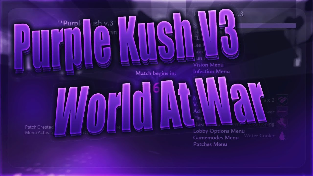 [PS3] Purple Kush V3 World At War Mod Menu [1.07] - YouTube