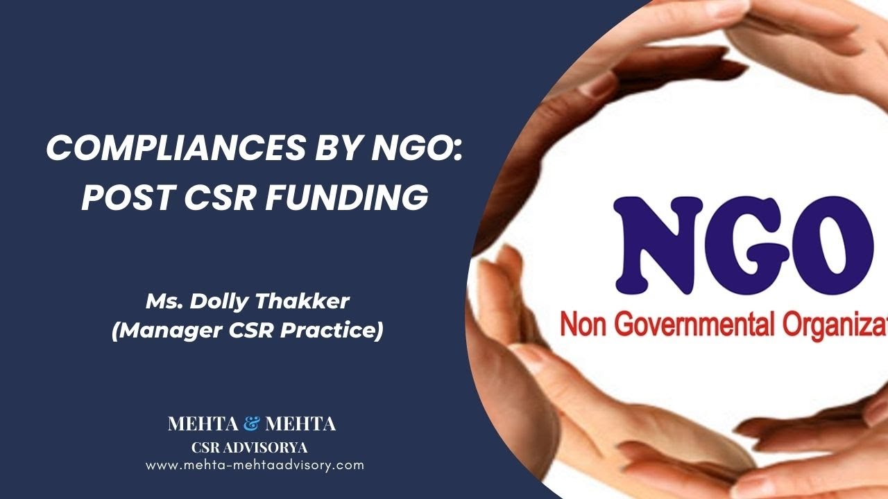 Compliances by NGO: Post CSR funding - YouTube