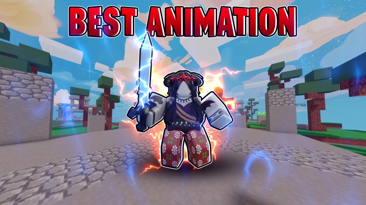 I Used The BEST Animation... (Roblox BedWars) - YouTube
