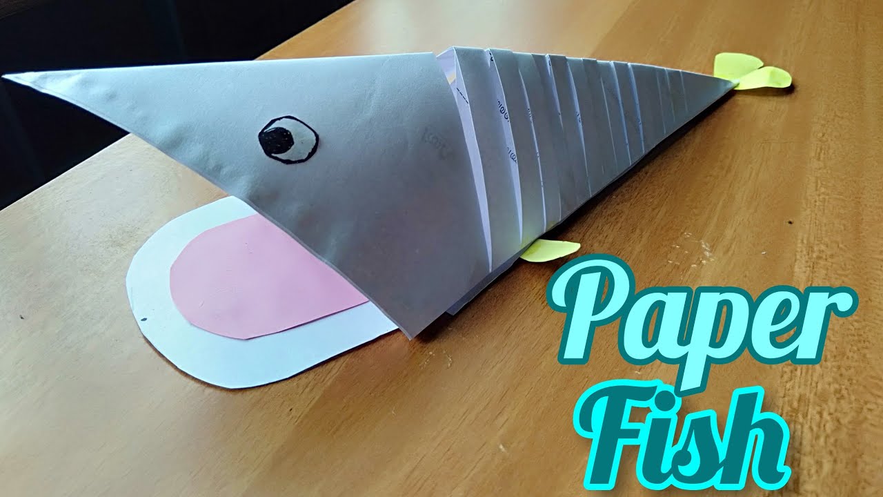 HOW TO MAKE A SIMPLE PAPER FISH || FOR KIDS - YouTube