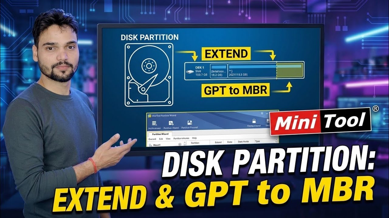Disk Partition Explained | Shrink, Extend, GPT vs MBR & C Drive Fix ...