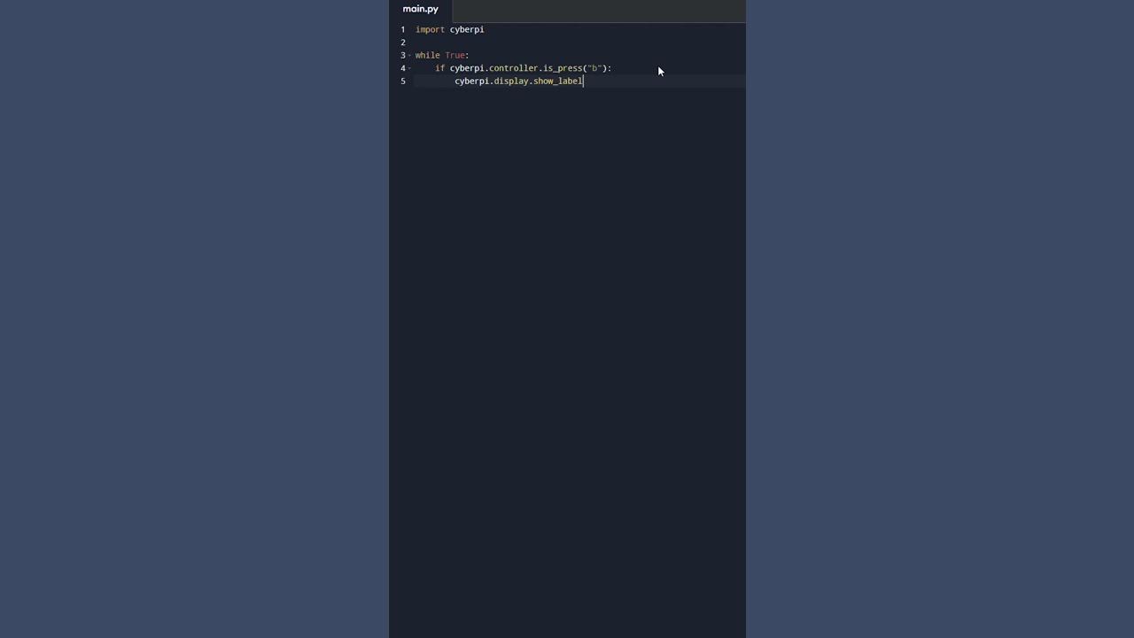 programing a cyberpi with python #shorts #python #cyberpi #code - YouTube