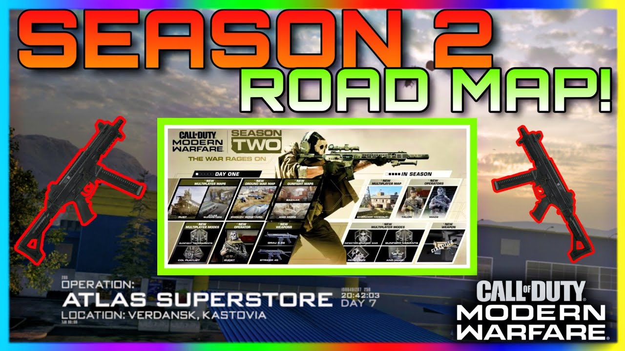 *NEW* Modern Warfare SEASON 2 ROAD MAP | NEW FREE DLC WEAPON, KHANDOR ...