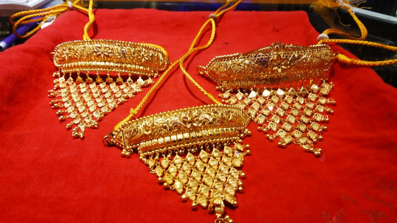 সোনার কন্ঠ হার নেকলেস এর দাম ঢাকায় কোথায় পাবেন | gold new kontho har ...