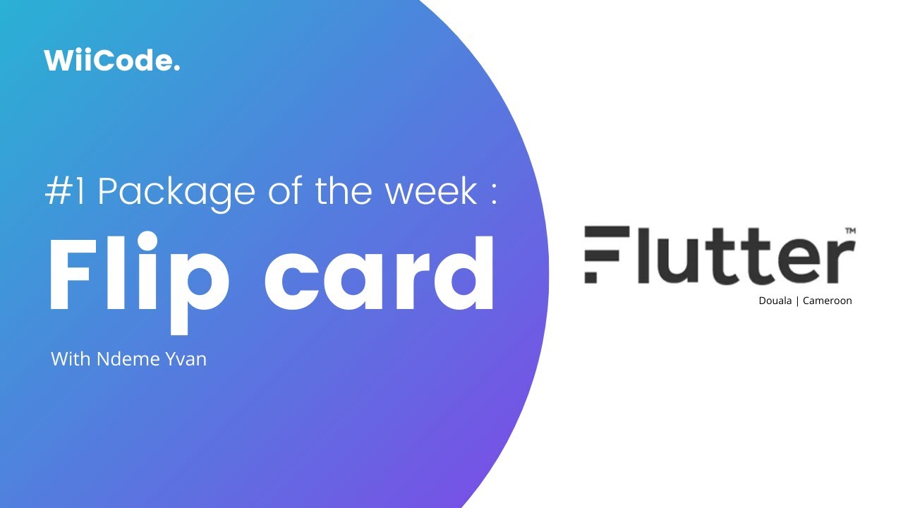 Flutter Package of the week #1 - Flip Card - YouTube
