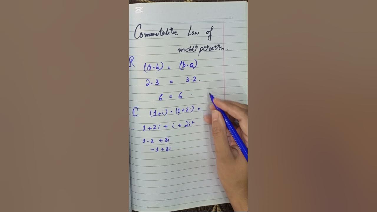 Commutative law of multiplication #maths #commmutativeproperty - YouTube