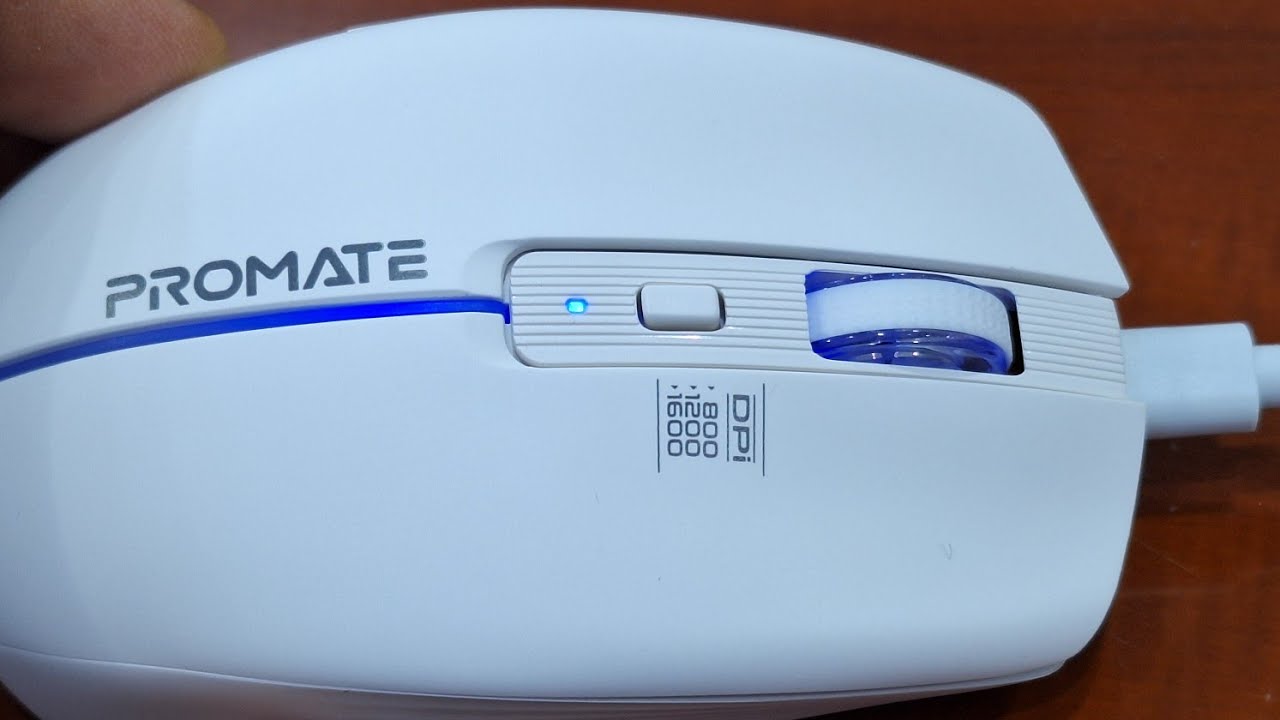 Rechargeable Mouse Testing || Promate Ergonomic LED 🌈 Light Mouse - YouTube