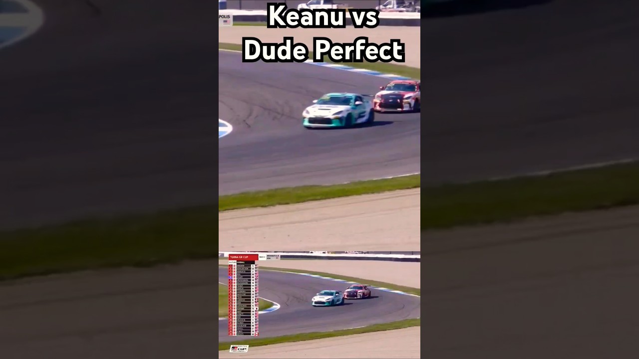 Keanu Reeves vs Dude Perfect (Cody Jones) in Race 2, GR CUP ...
