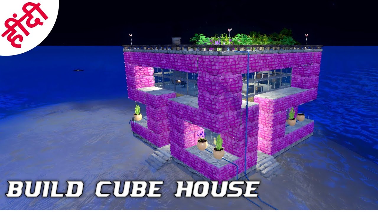 ark mobile:- build stone modern house tutorial easy way build - YouTube