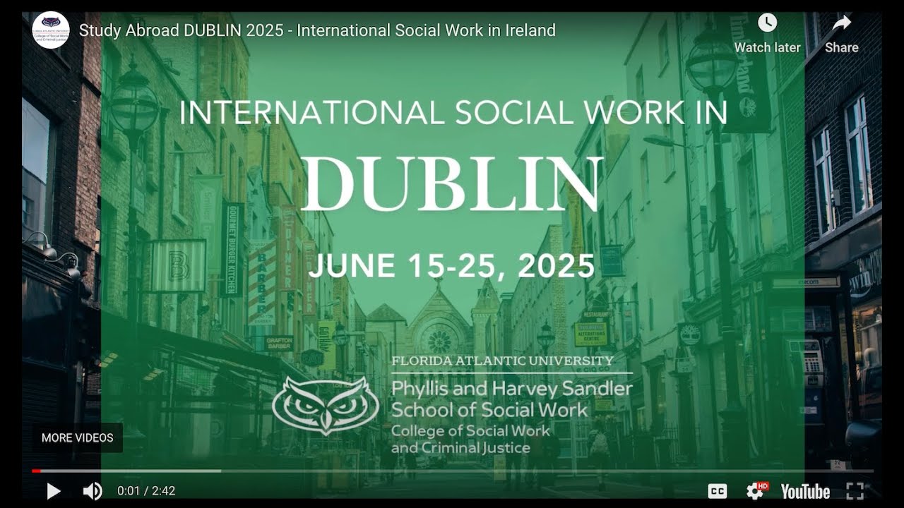 Study Abroad DUBLIN 2025 - International Social Work in Ireland - YouTube