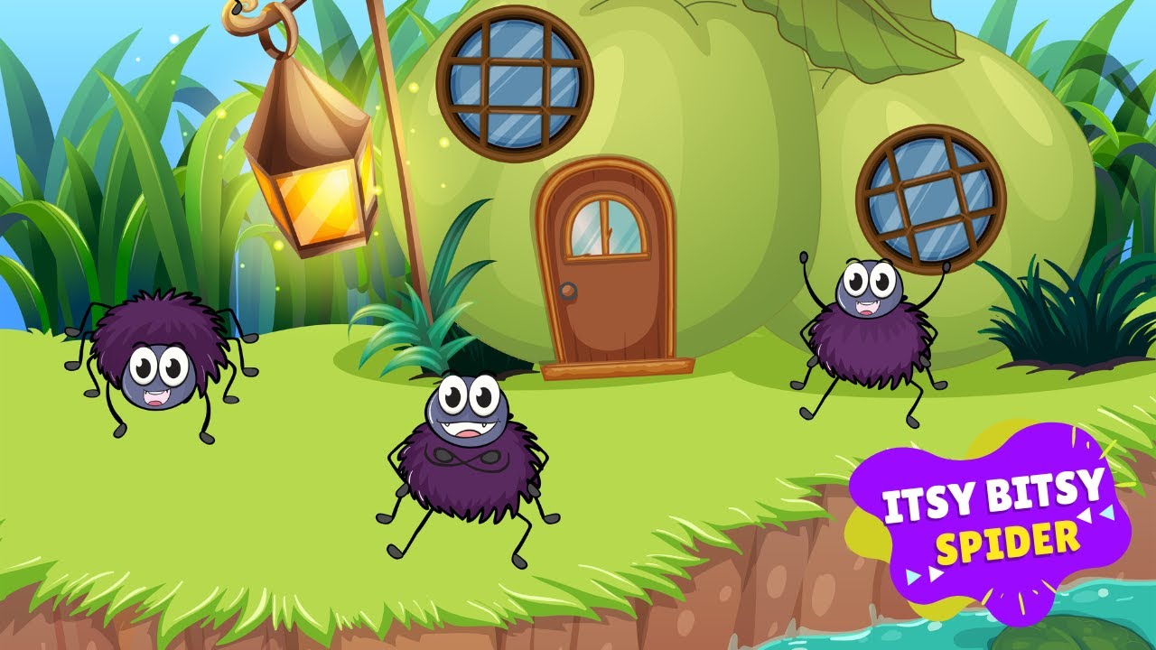🕷️ itsy bitsy spider 🕸️ Fun Songs for Children | Waddle World Kids ...