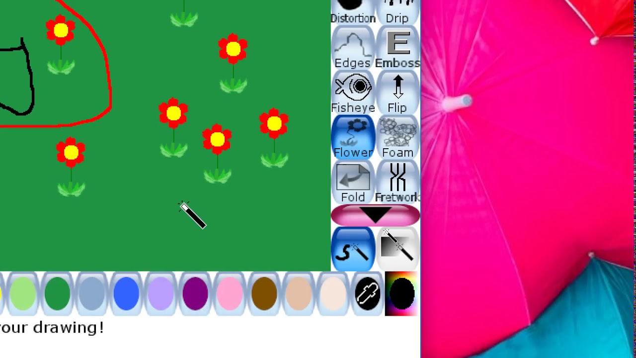 Save a drawing in Tux Paint - YouTube