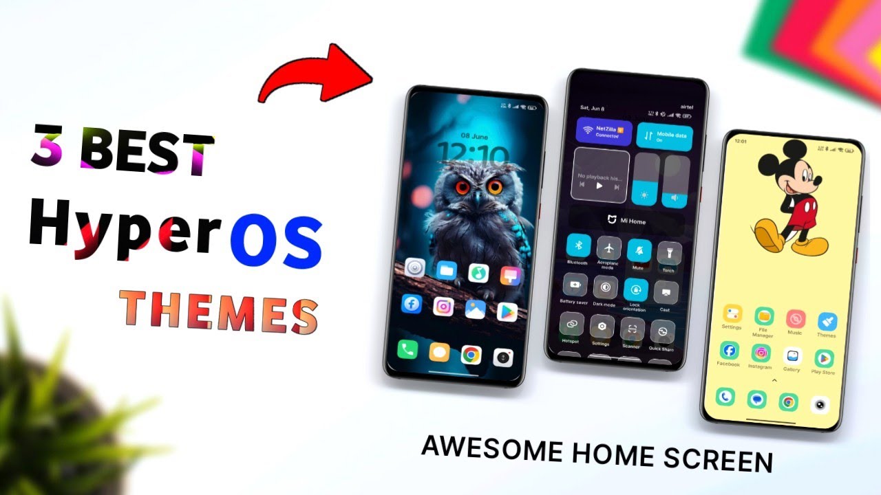😍♥️ 3 New & Unique Xiaomi HyperOS Themes For Redmi Users || Best ...