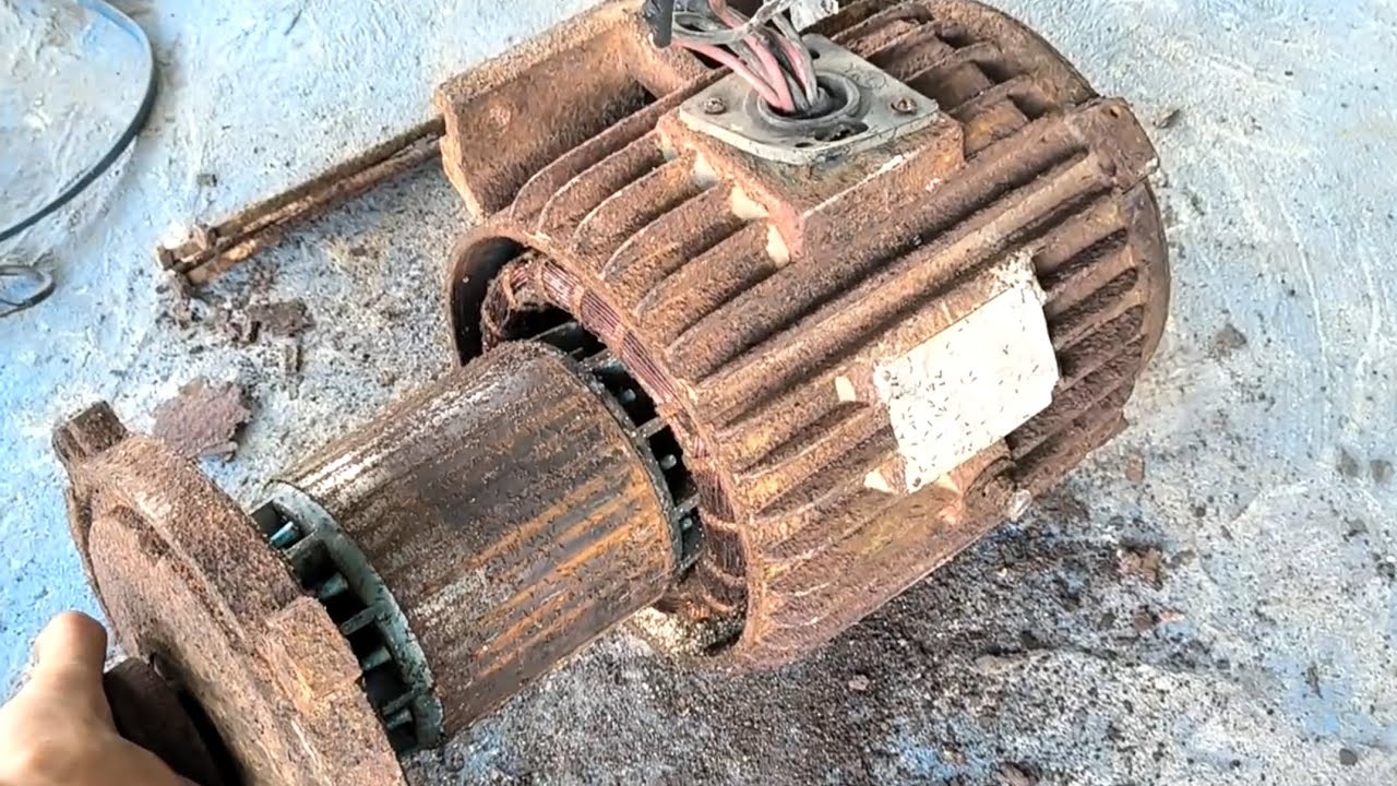 Completely Restore Rusted Electric Motors, Old Abandoned Motors ...