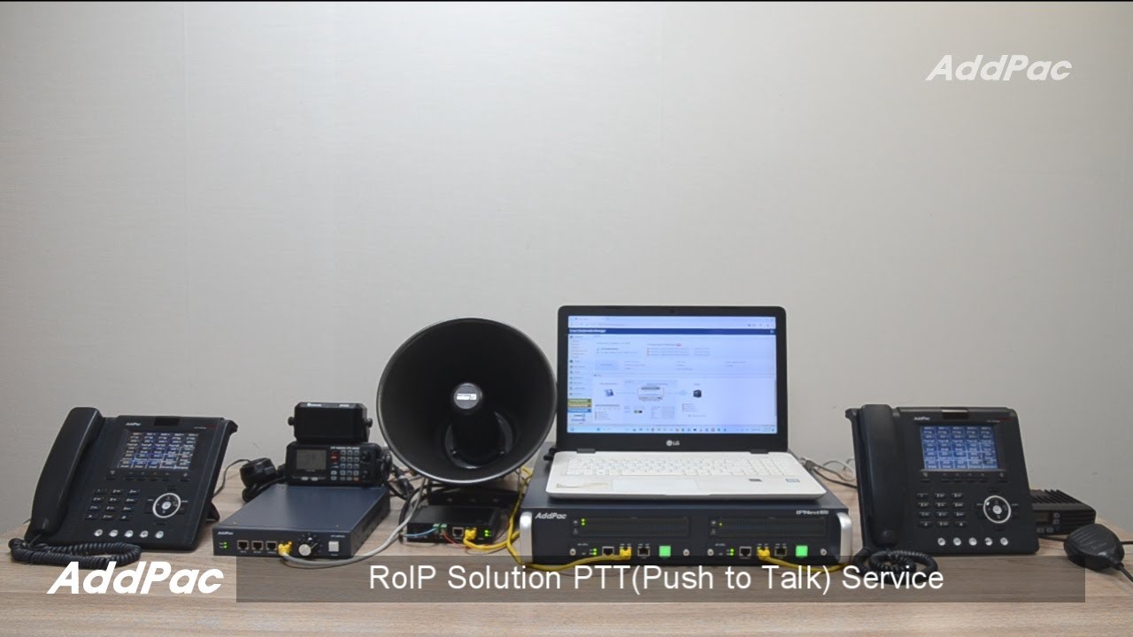 AddPac RoIP Solution PTT(Push to Talk)Service(RoIP 푸시투토크 서비스) - YouTube