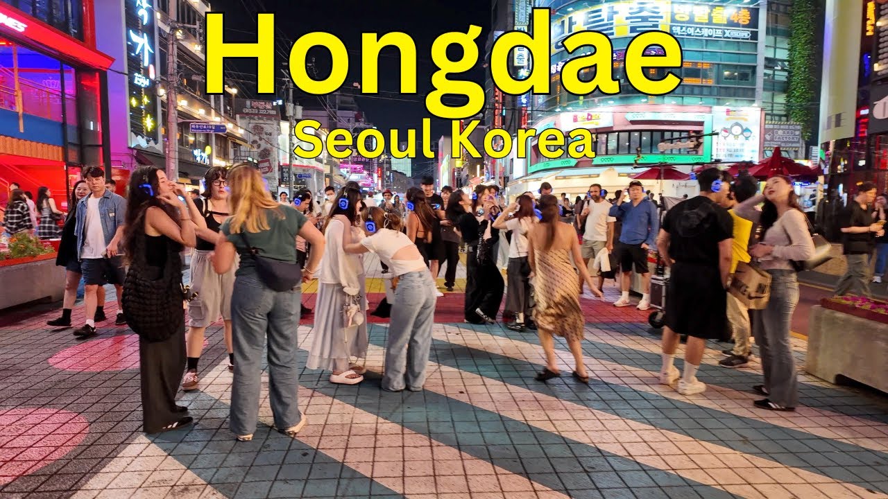 Exploring Seoul's Vibrant Hongdae Nightlife Scene - YouTube