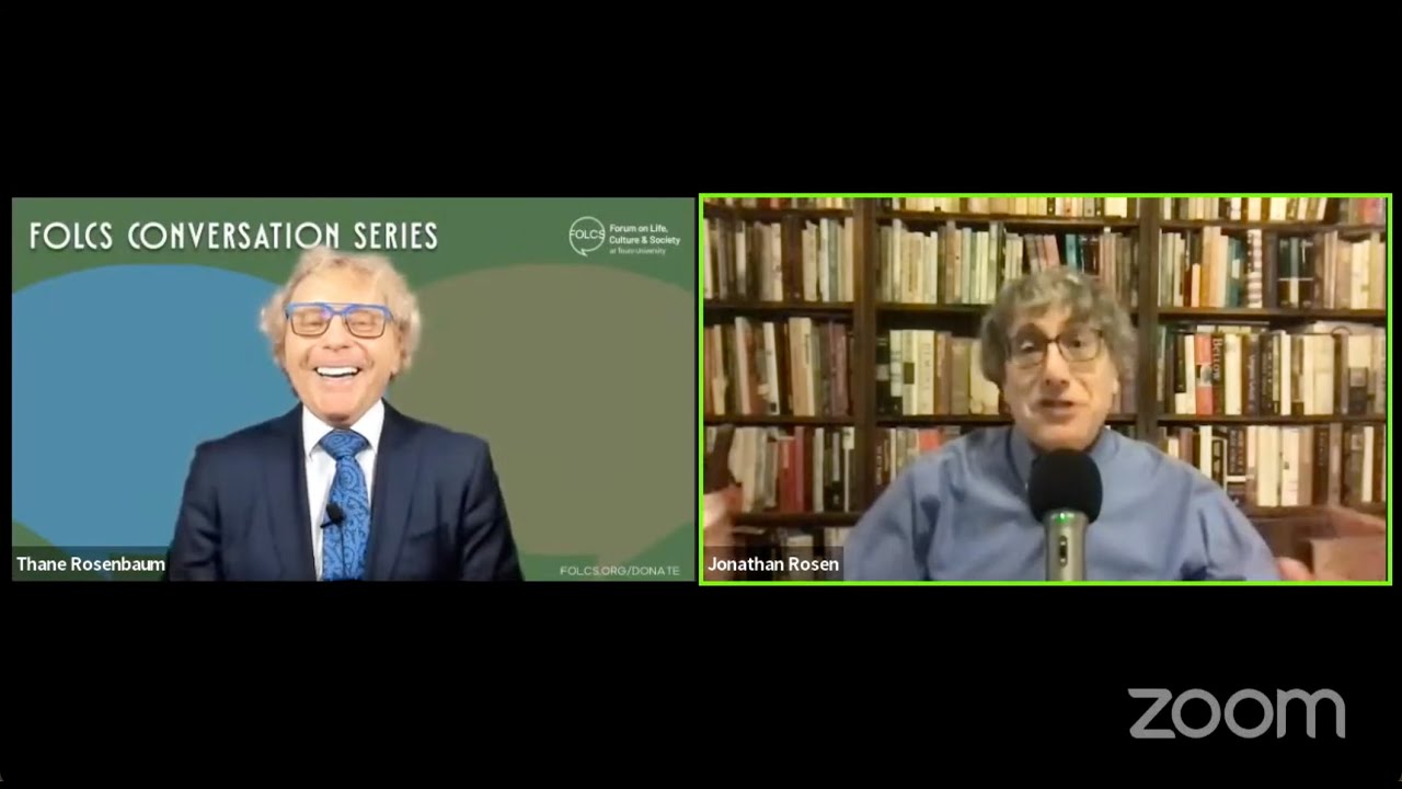 The Best Minds: A Conversation with Jonathan Rosen - YouTube