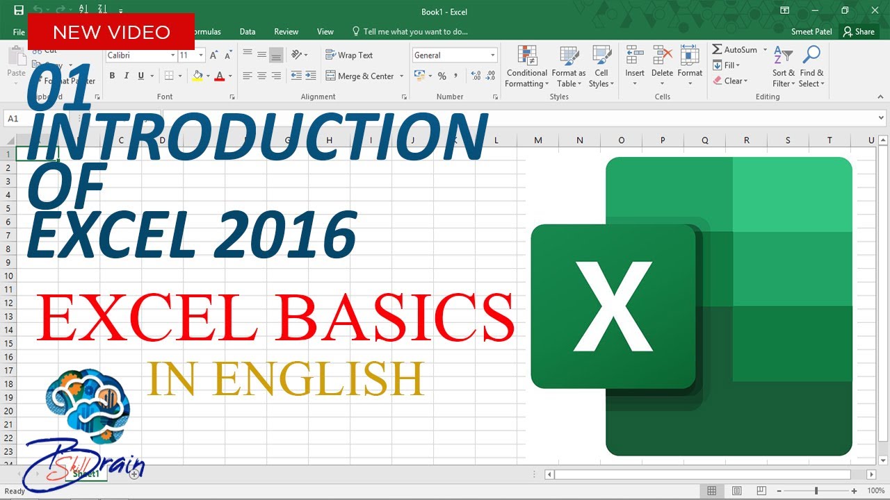 Excel Basics - 01 (Introduction) in English - YouTube