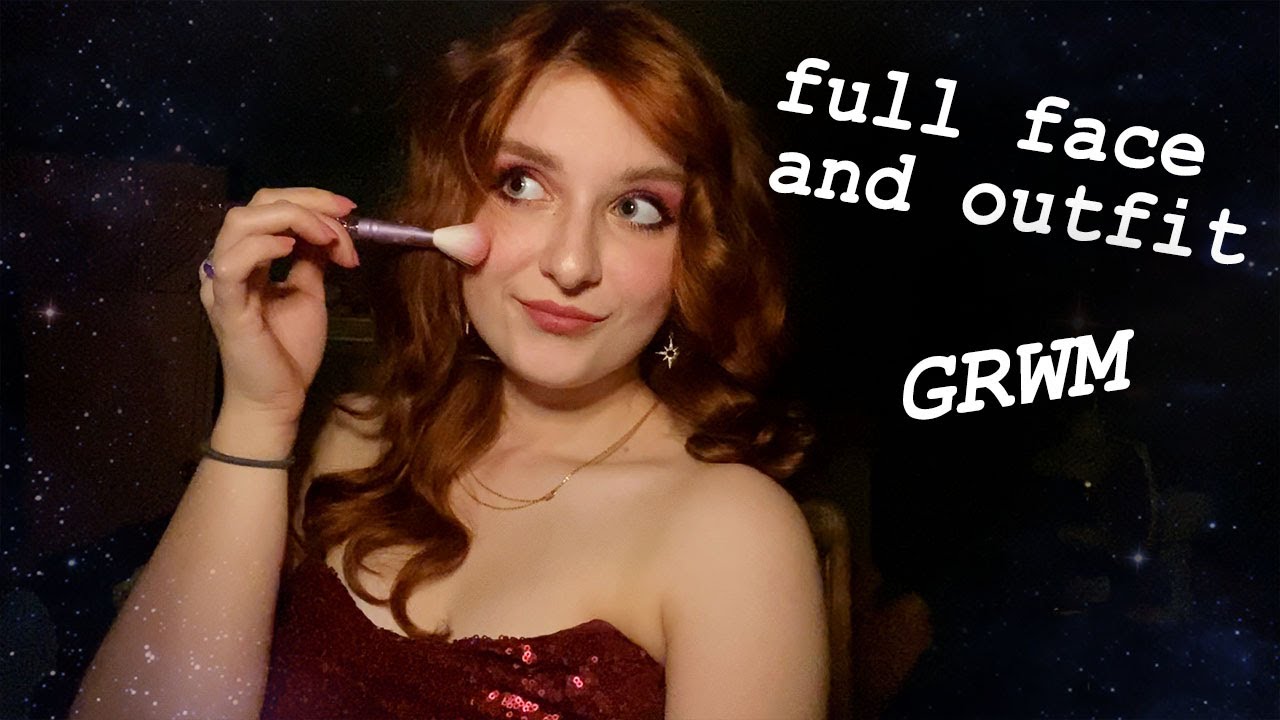 ASMR | Get Fancy With Me for No Reason At All! GRWM Full Face and Hair ...
