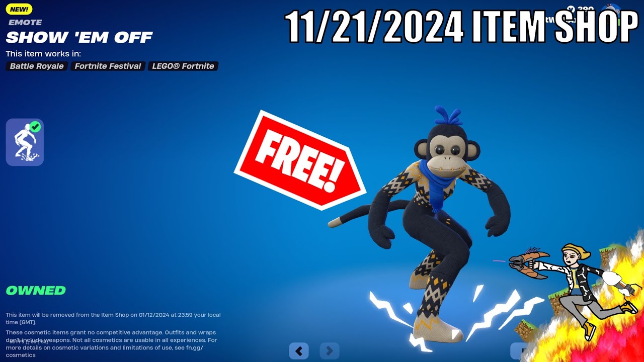 *FREE* Show 'Em Off Emote + *NEW* Kicks! | Fortnite Item Shop (21/11 ...