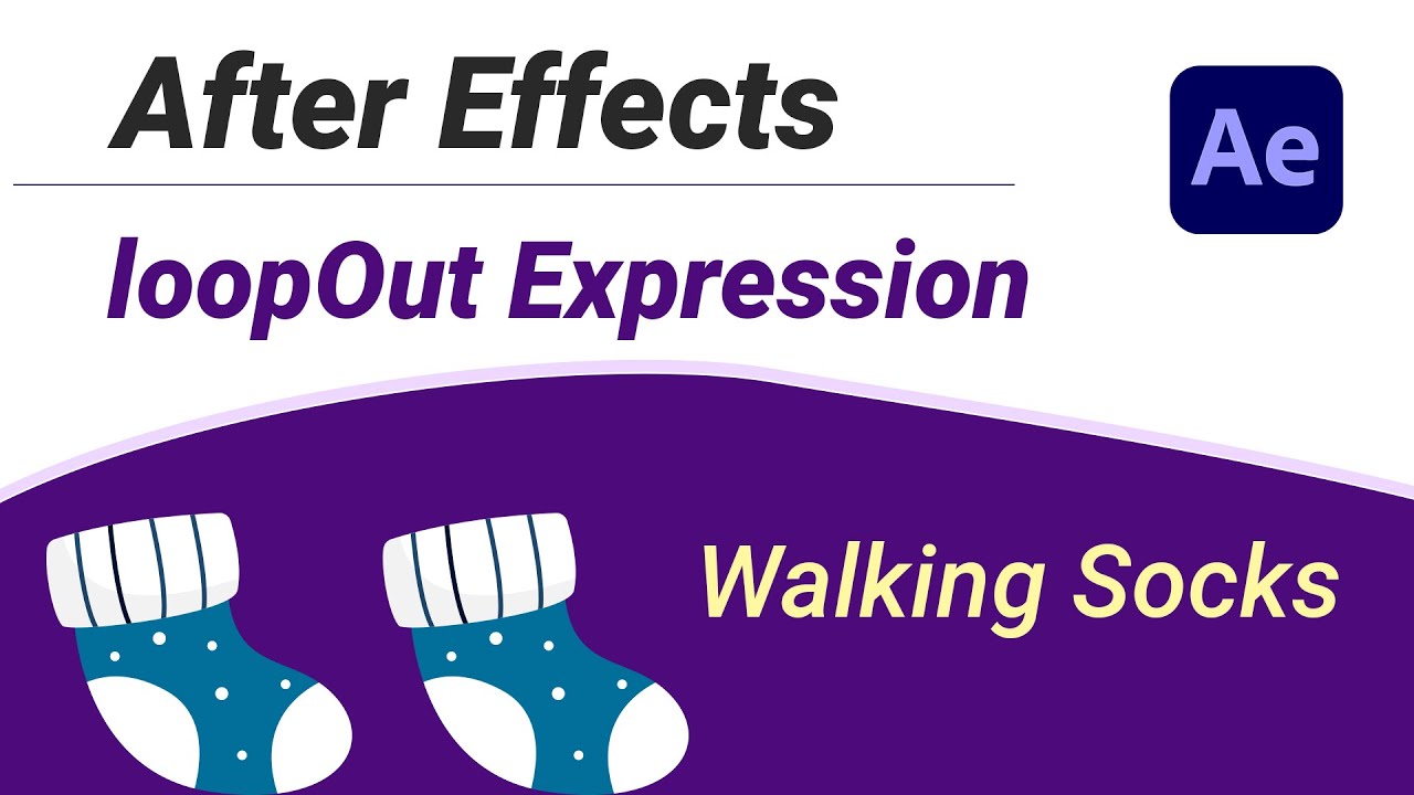 After Effects - Walking Socks Animation with Loop Expression | Christmas Animation Tutorial ...