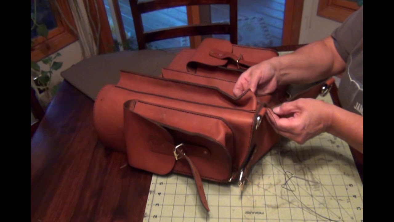 DIY Leather Backpack Tutorial Backpack part3 - YouTube