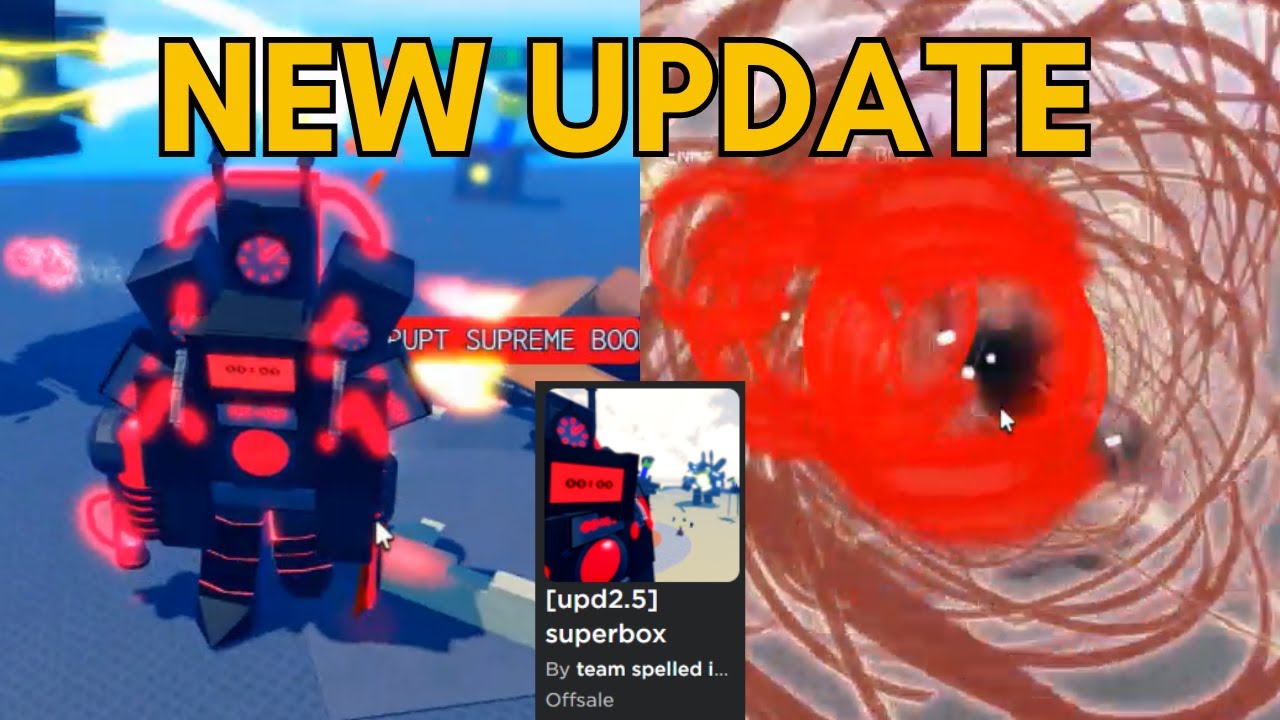 NEW UPDATE - TITAN TIMER MAN, NEW BADGES !! (Super Box Siege Defense ...