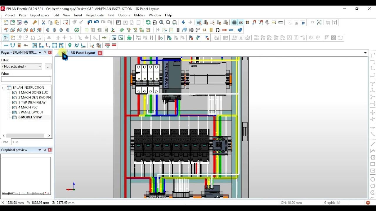 Eplan Tutorial Part 12: Vẽ Model View cho Project, Chỉnh sửa các lỗi của các video trước. - YouTube