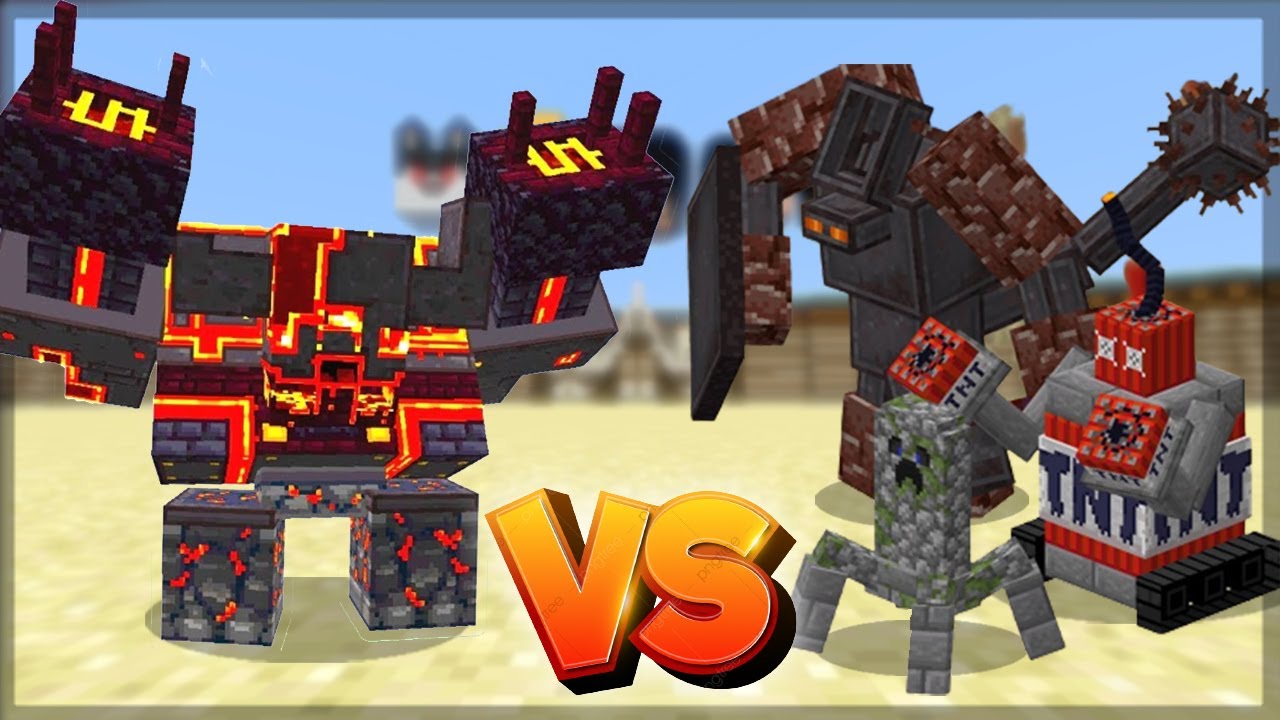 Minecraft: NETHERITE MONSTROSITY VS GOLEMANIA ! - 1 VS TODOS | BATALHA ...