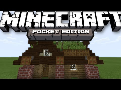 Grass Roof House Tutorial | Minecraft Pocket Edition - YouTube