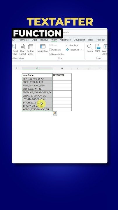 How to use textafter function in excel | extract text easily | (step by step guide ) - YouTube