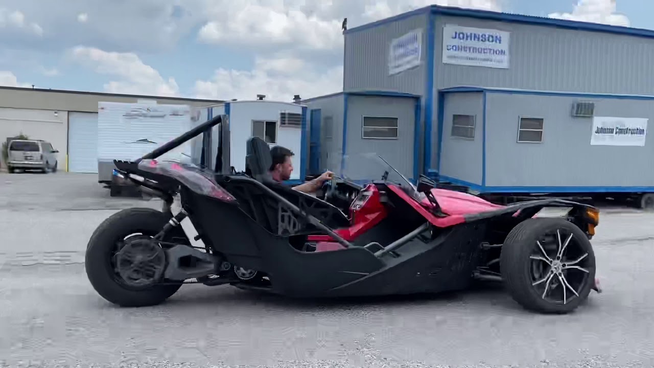 ZZP Polaris Slingshot Rear Edit Exhaust Cruising - YouTube