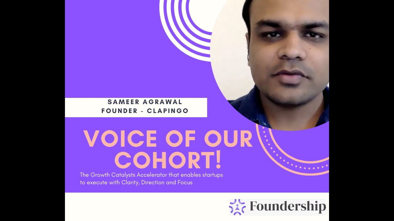 Cohort Voice - Sameer Agrawal - Founder - Clapingo - YouTube