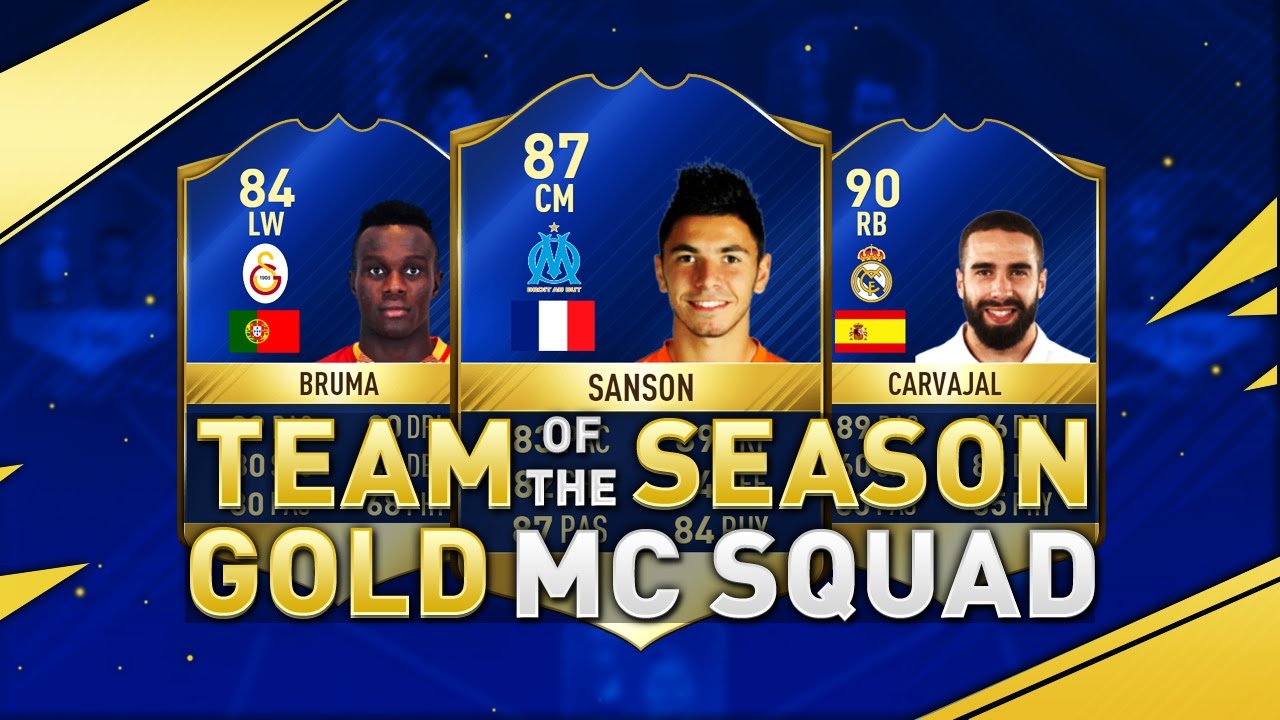 FIFA 17 TOTS TODAY! GOLD MC SQUAD FT. TOTS SANSON, TOTS BRUMA, TOTS ...
