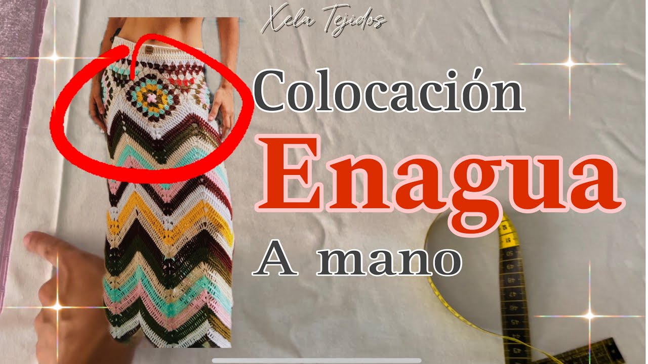 Cómo colocar a mano enagua a pollera 🙌🏻 SIN MÁQUINA, detalle paso a paso con falda PURMAMARCA ...