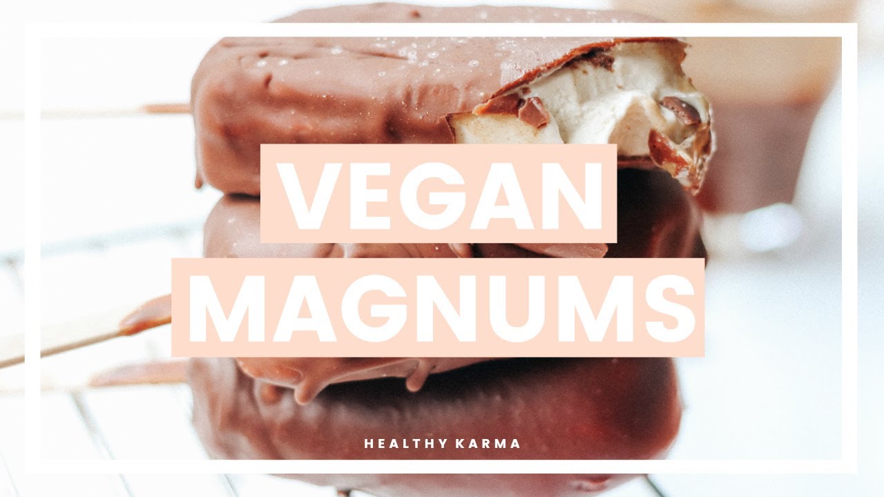 VEGAN EGO MAGNUMS WITH SALTED CARAMEL | A Healthified Magnum! - YouTube