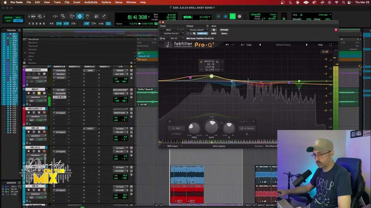 MIXING LIVE IN PROTOOLS WITH DYNASTY ON THE MIX - YouTube