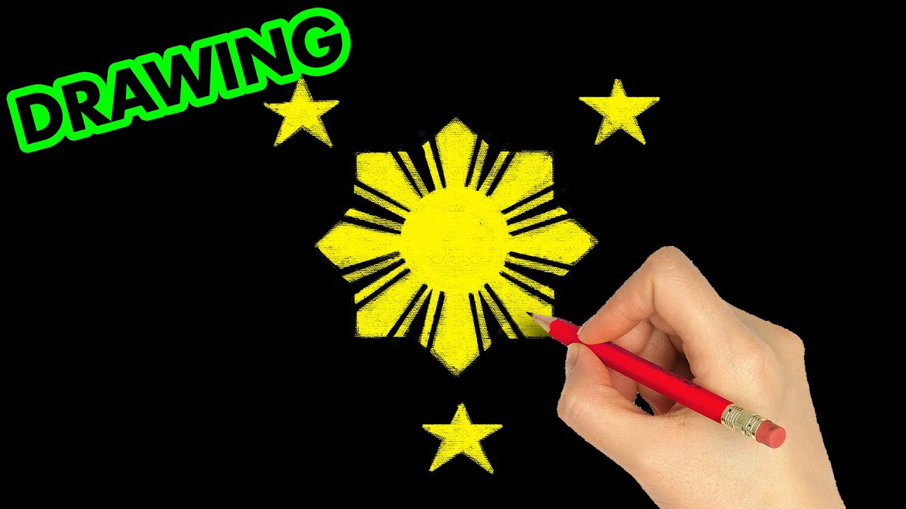 how to draw 3 Stars and A Sun | Art Therapy - YouTube