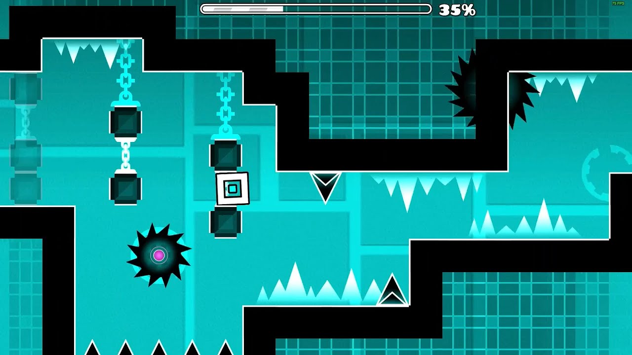 Geometry Dash- Ice Cave by - (Easy Demon) 100% Complete - YouTube