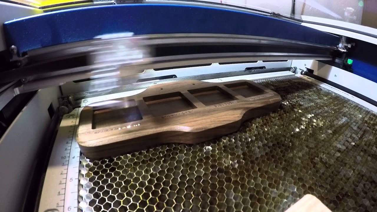 Epilog Mini-18 Engraving Walnut - YouTube