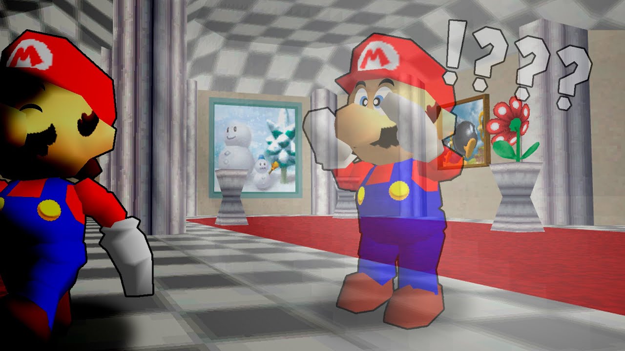 MARIO 64 pero TODO esta INVERTIDO (MIRRORED) - YouTube