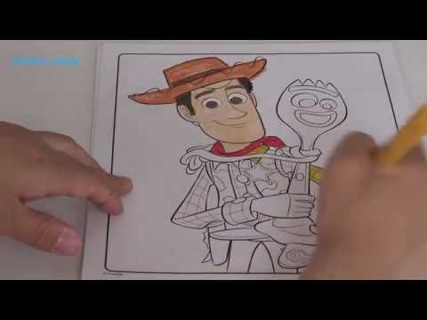 Jenny Color Speed Crayola Toy Story 4 Sticker and Coloring - YouTube