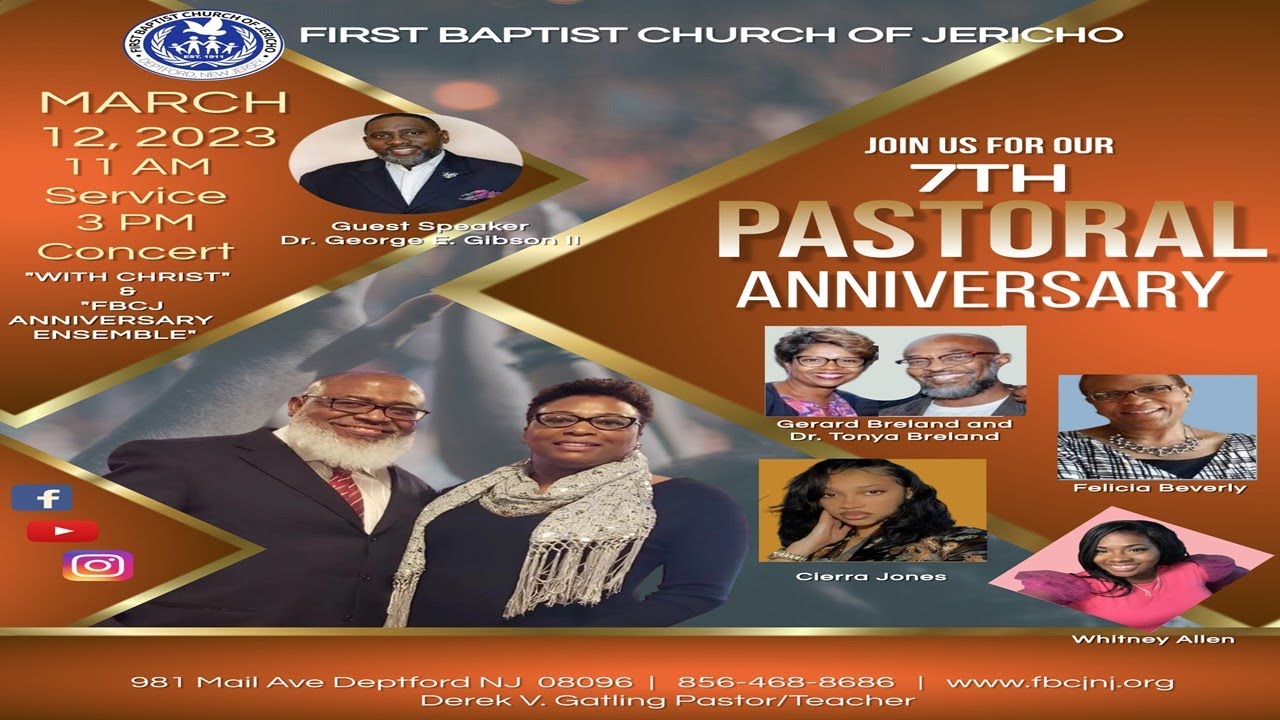 3/12/23 "7th Pastoral Anniversary Concert" | FBCJ - YouTube