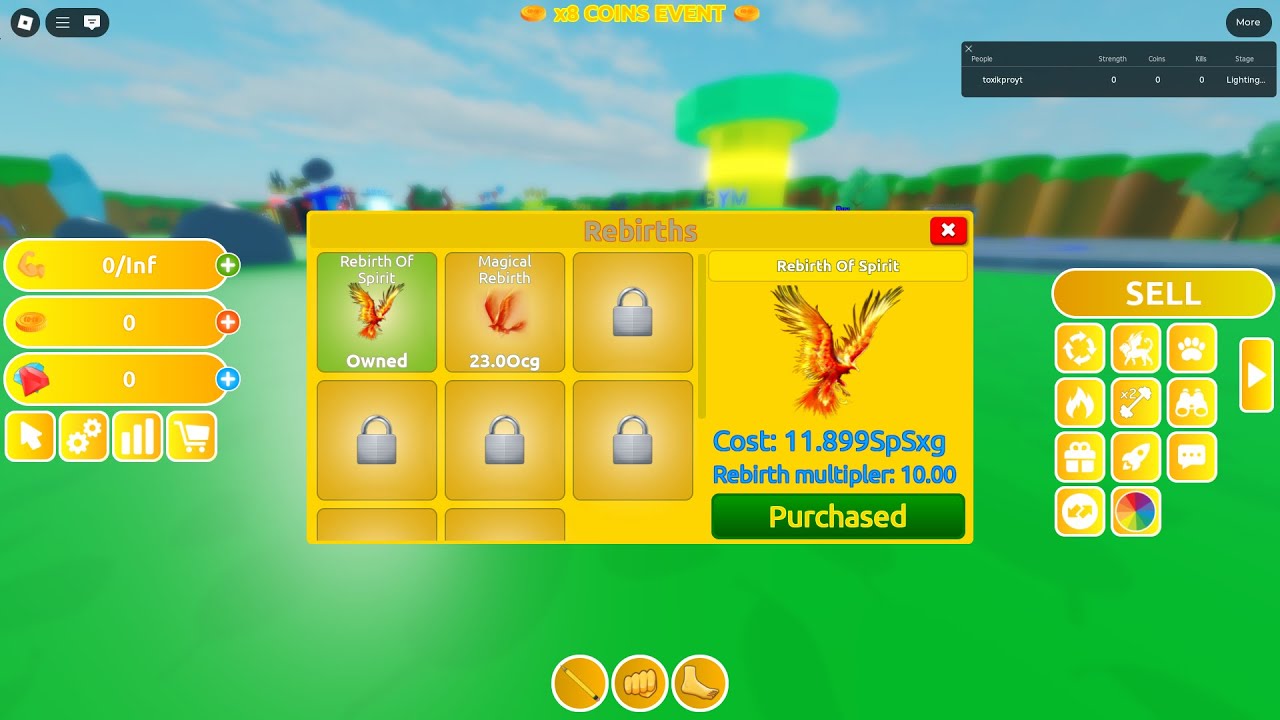 Fast lifting simulator first rebirth creazy - YouTube